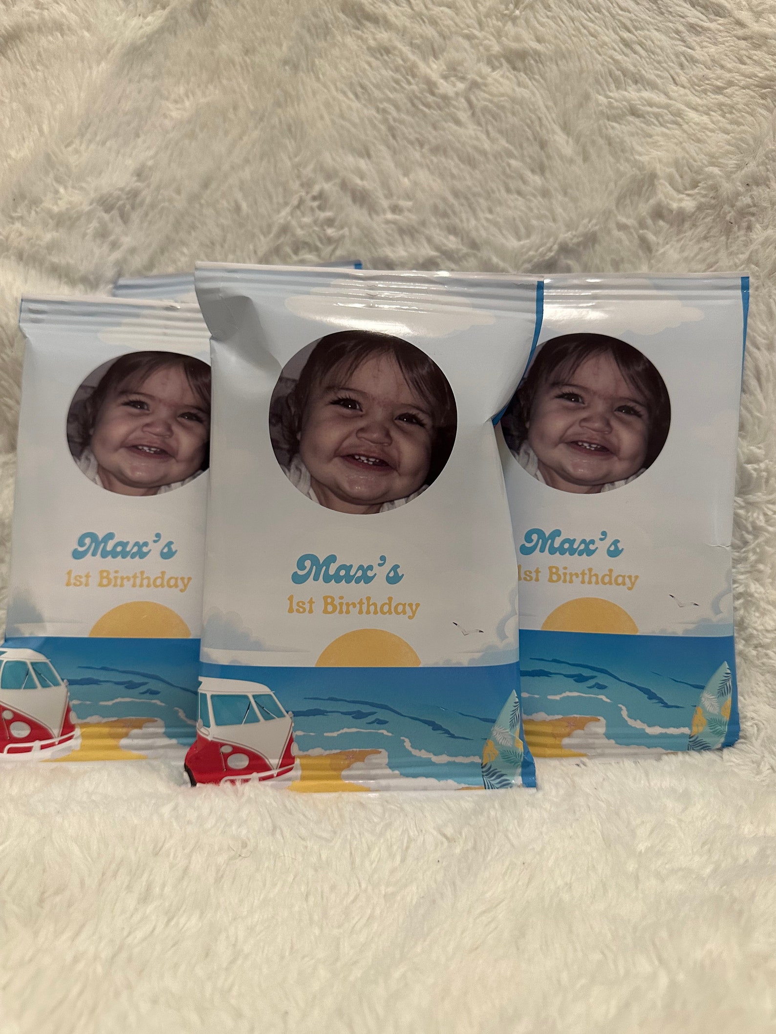 Custom Birthday Chip Bags Kids Party Favors Custom Party Favors Custom ...