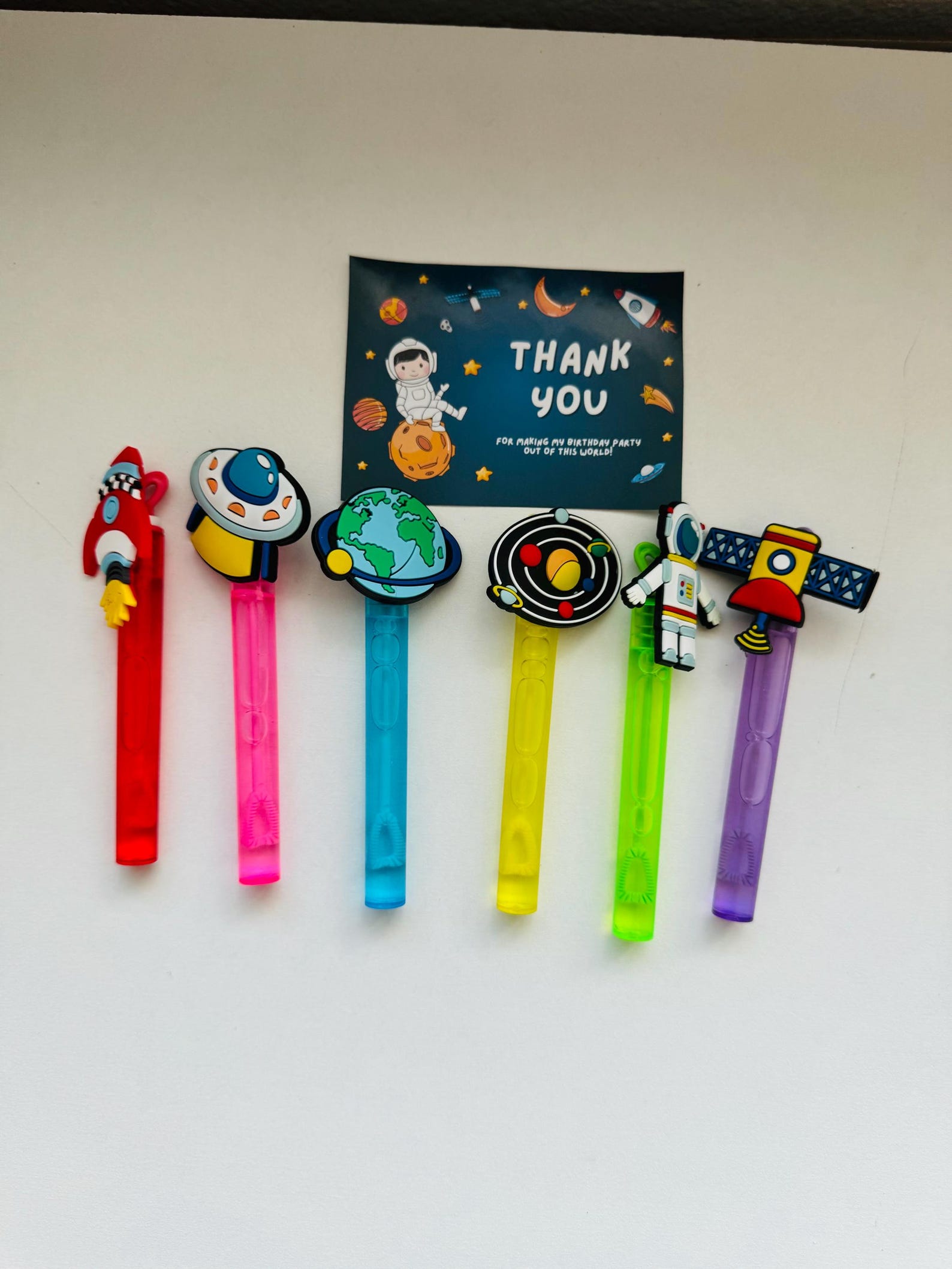 1 Space Bubble Wand, Astro Party Favor, Outer Space Party Favor, Space ...