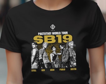 SB19 V-neck Tee, SB19 T Shirt, SB19 Fan Gift, Sb19 Concert Shirt ...