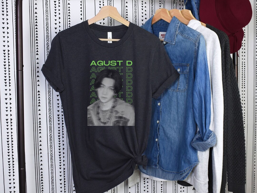 Agust D Shirt, Kpop Fans Gift, BTS Official Shirt, Suga Concert Shirt ...