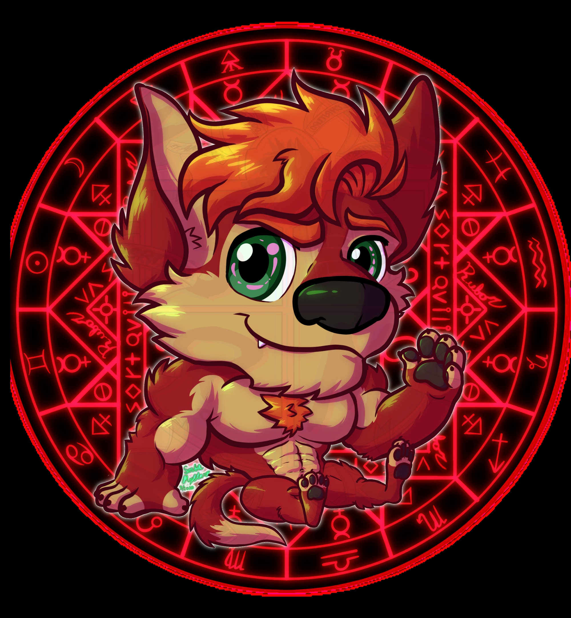 The Werewolf Prince Magic Circle Stickers - Etsy