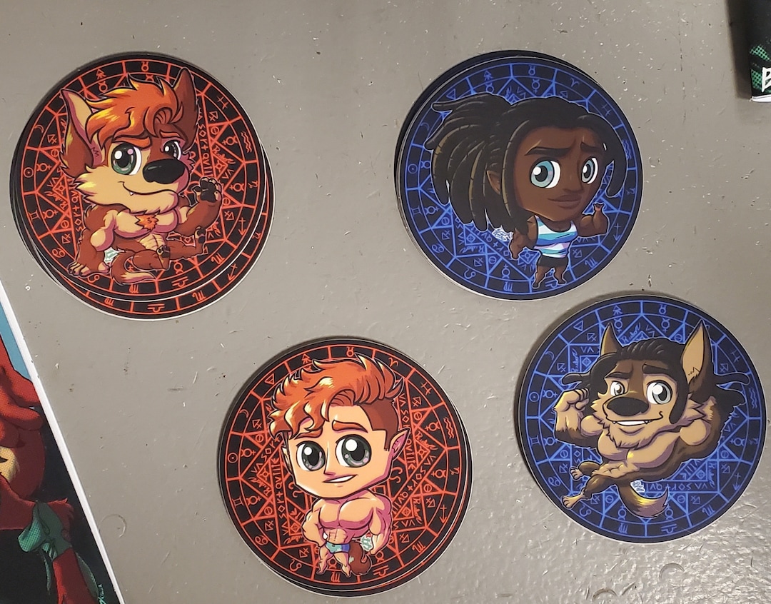 The Werewolf Prince Magic Circle Stickers - Etsy