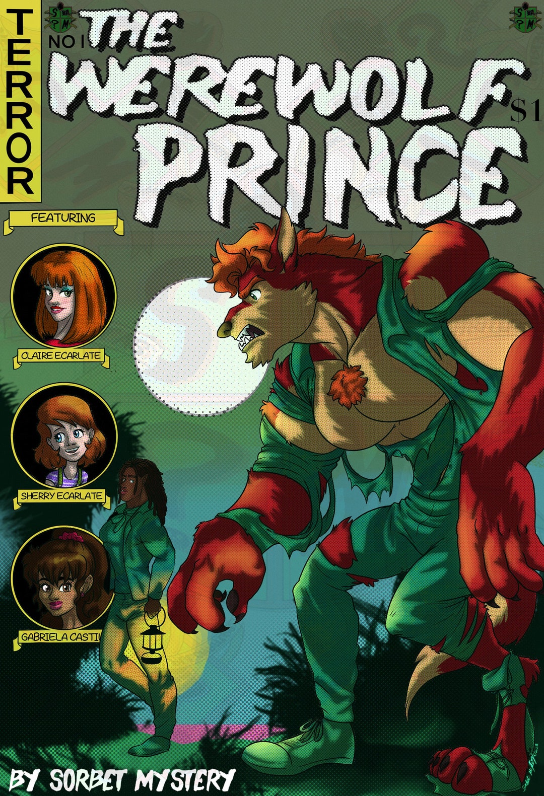 The Werewolf Prince Vintage Comic Cover Poster (crypt of Terror) - Etsy