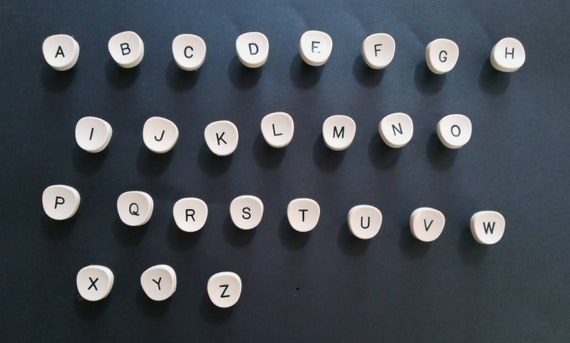 Vintage Typewriter Key Pins - Etsy
