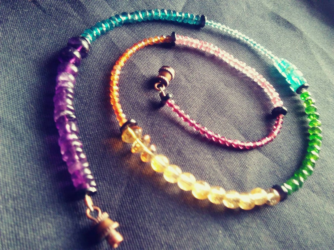 Subtle Asymmetrical Rainbow - Bands of Assorted Sized Rainbow Color ...