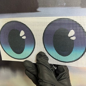 LARGE Waterproof Vinyl Fursuit Eye Mesh Oval Pupils - Etsy