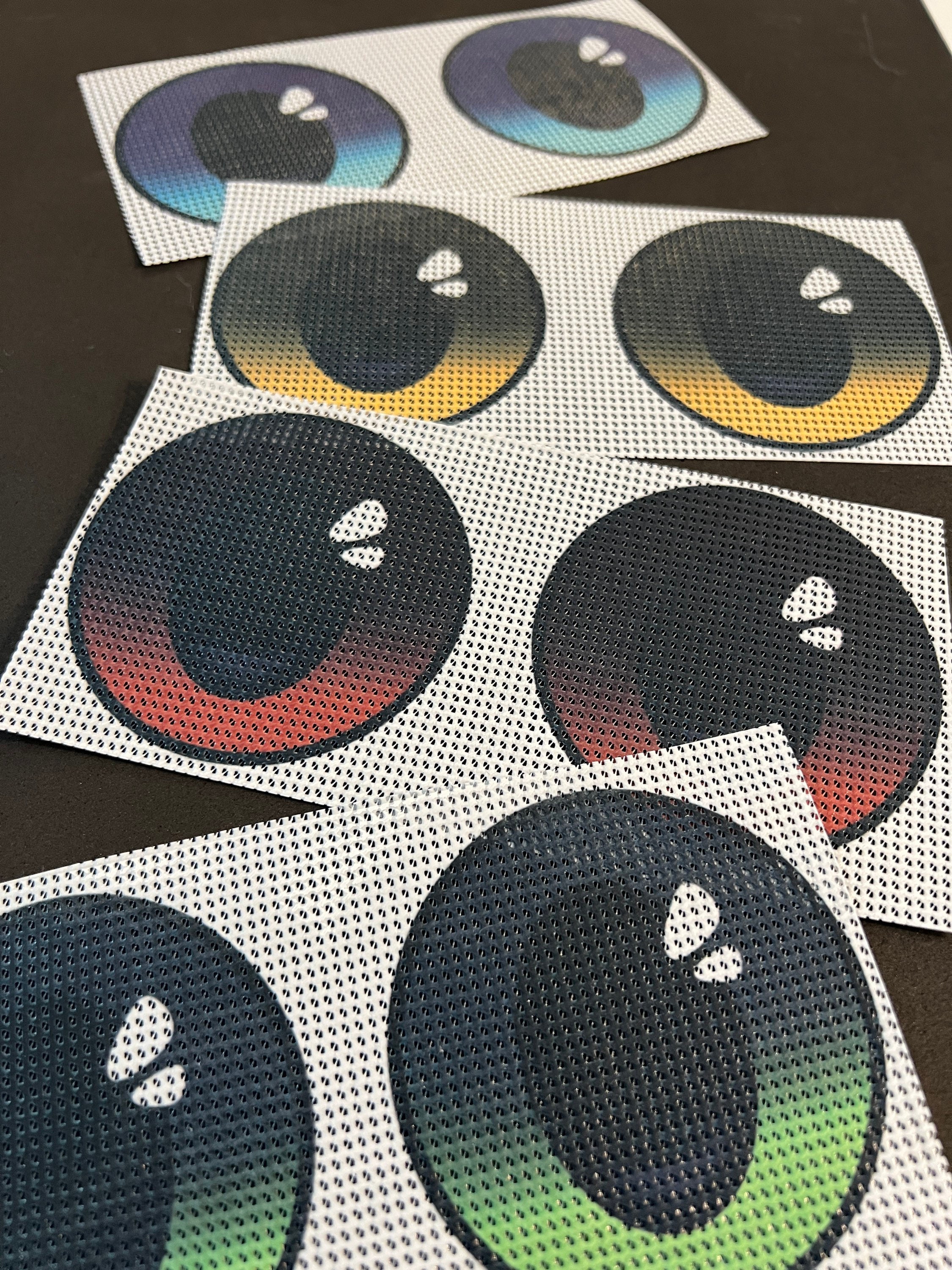 LARGE Waterproof Vinyl Fursuit Eye Mesh Oval Pupils - Etsy