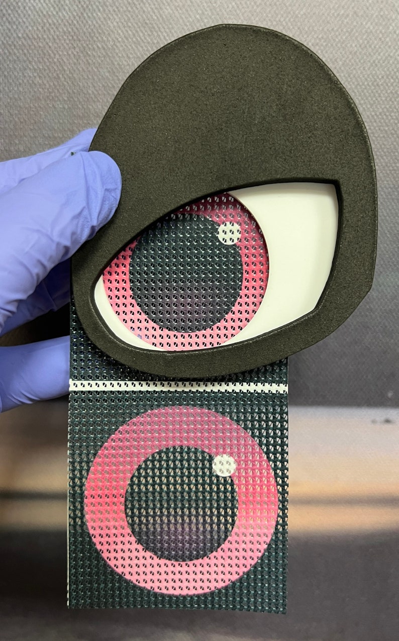 Laser Cut Acrylic Fursuit Eyes Kit - Comes With Round Pupil Mesh and ...