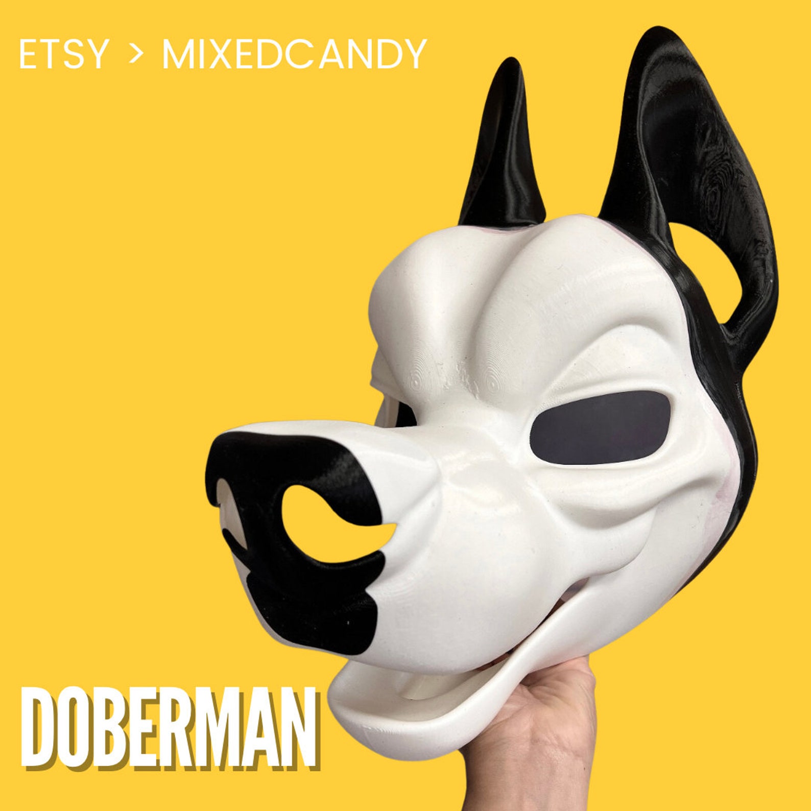 3D Printed Beauceron/dobie DIY Fursuit Head by Mixedcandy - Etsy