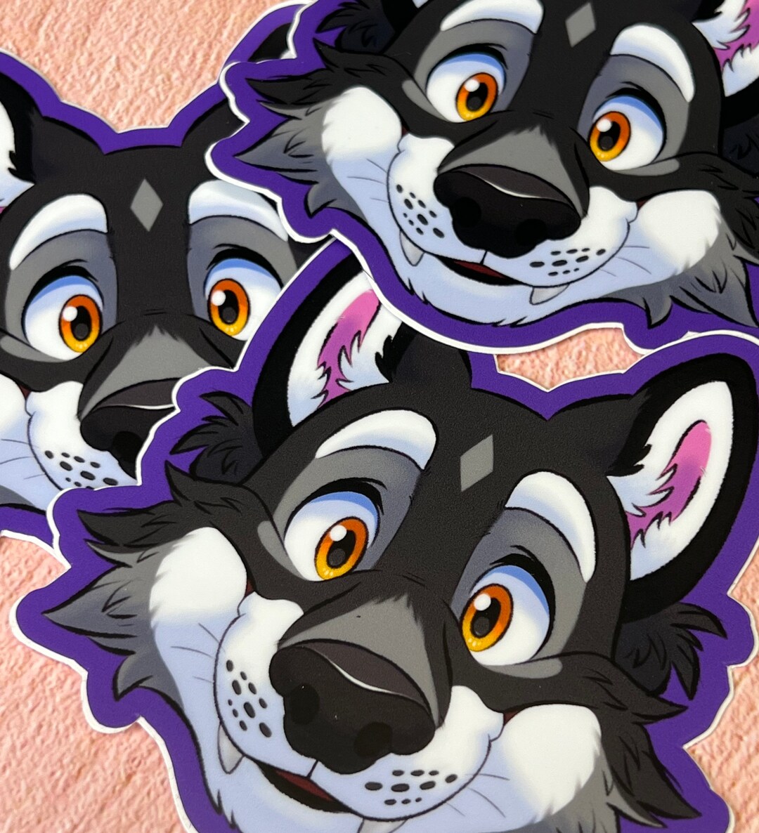 Wolf Vinyl Sticker - Etsy