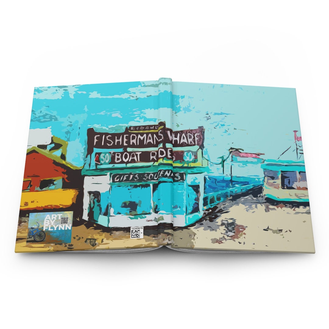 Redondo Pier Hardcover Journal From Original Artwork Notebook for ...