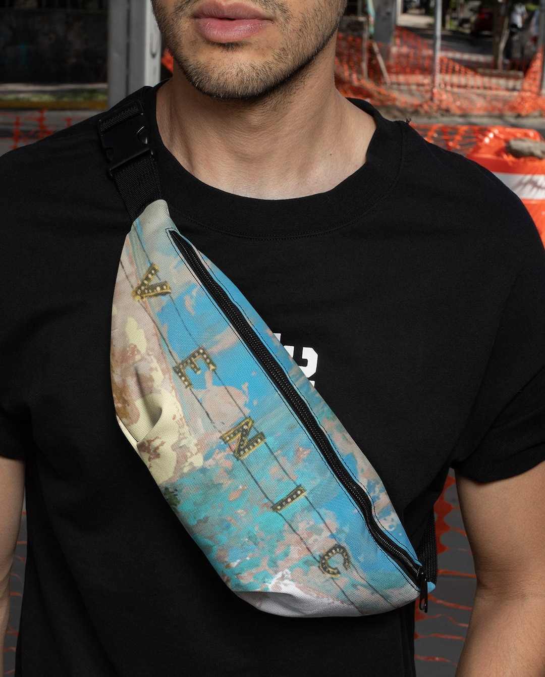 Venice Beach Fanny Pack W Inside Divider and Adjustable Strap to Fit ...