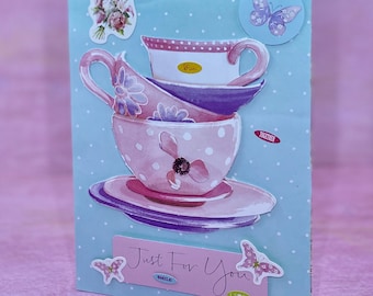 Afternoon Tea Card - Etsy