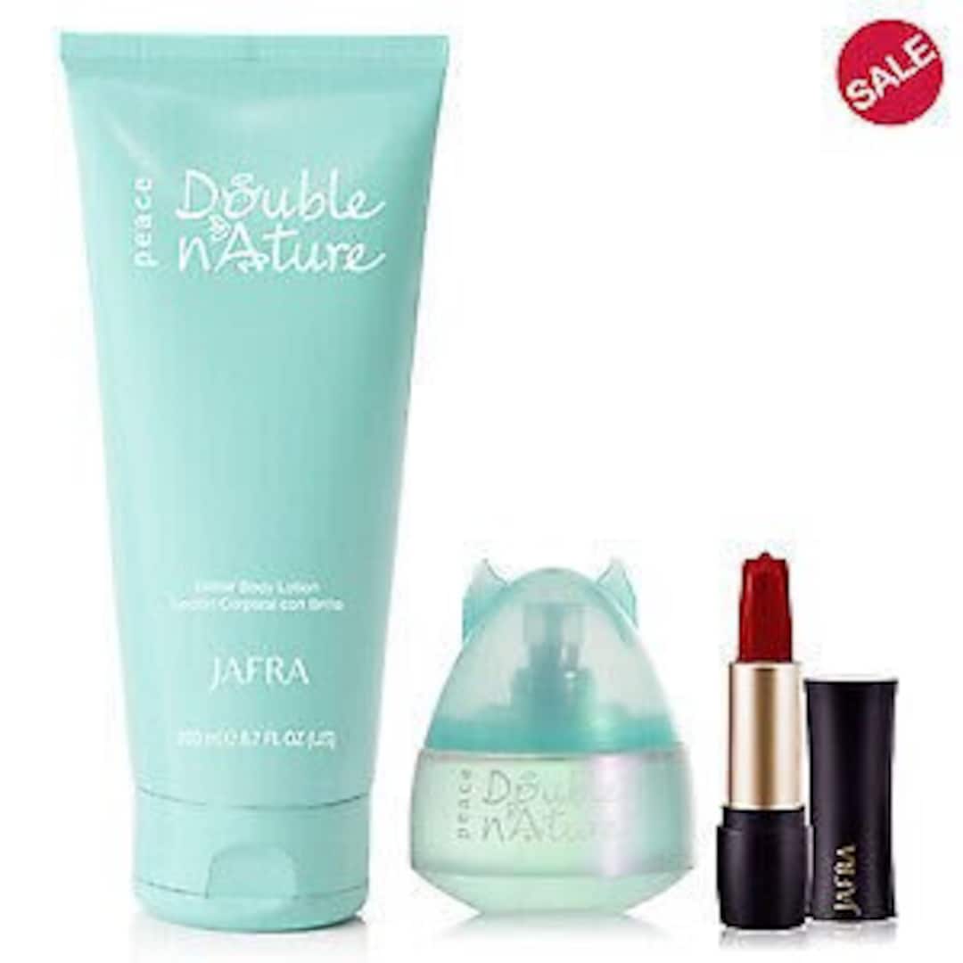Jafra Double Nature Peace EDT, Lotion, Lipstick - Etsy