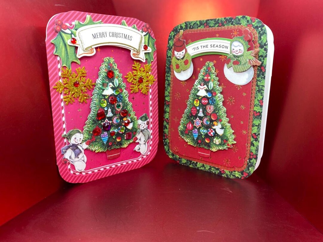 Angel Diva 3D Set of Two "merry Christmas and Tis the Season" Cards - Etsy