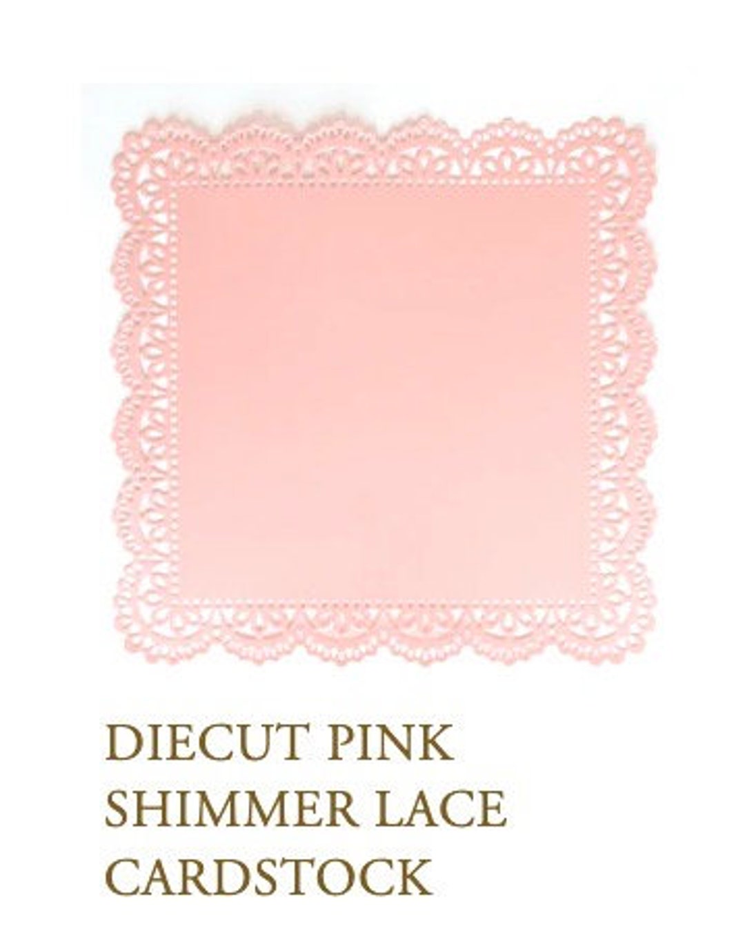 Anna Griffin Diecut Pink Shimmer Lace Cardstock - Etsy