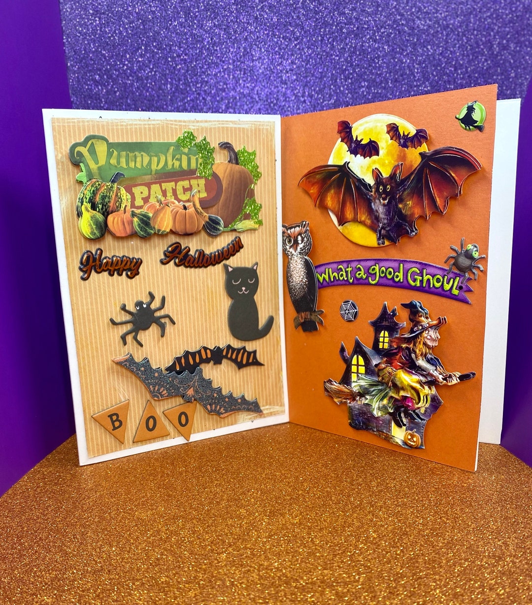 Angel Diva 3D Set of Two Halloween Cards"what a Good Ghoul" - Etsy