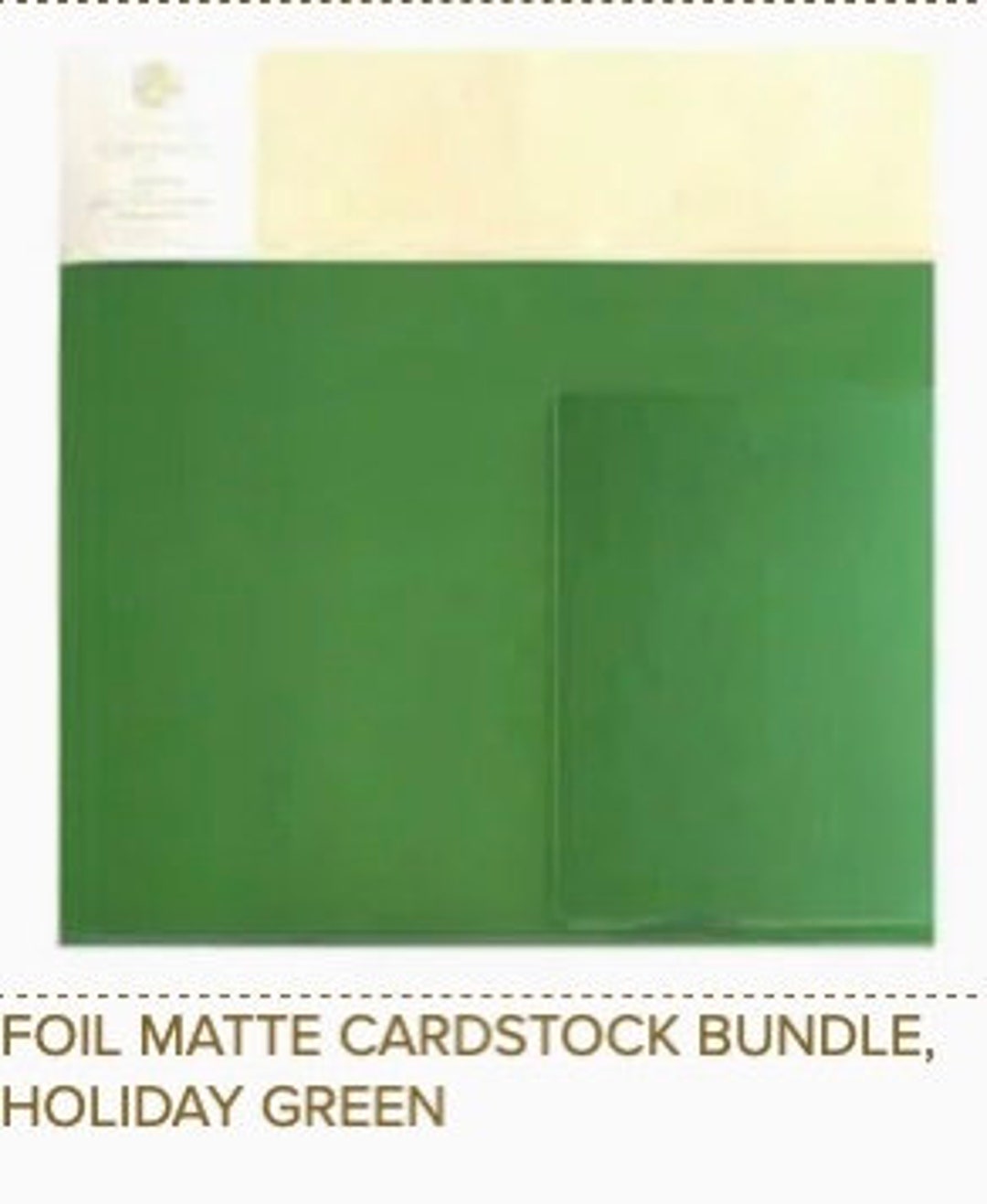 Anna Griffin Foil Matte Cardstock Bundle Green - Etsy