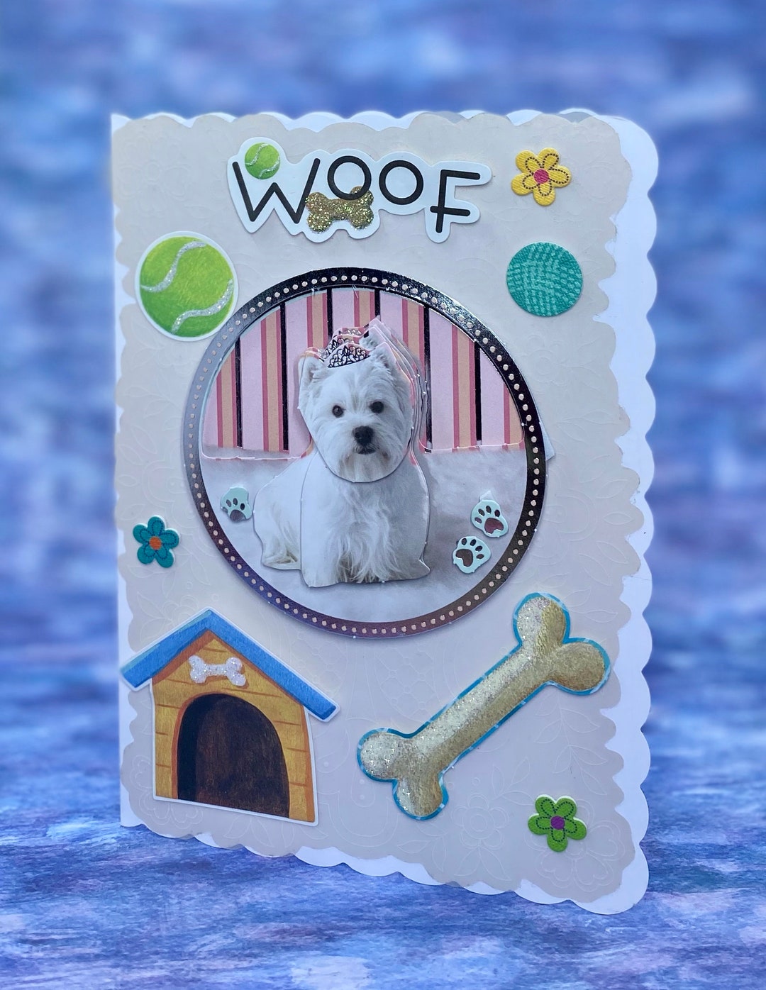 Angel Diva 3D Handmade "woof" Dog Picture - Etsy