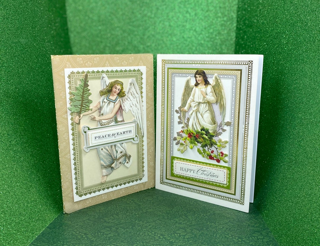 Angel Diva 3D Handmade "christmas Cards" With Angels Set of Two - Etsy