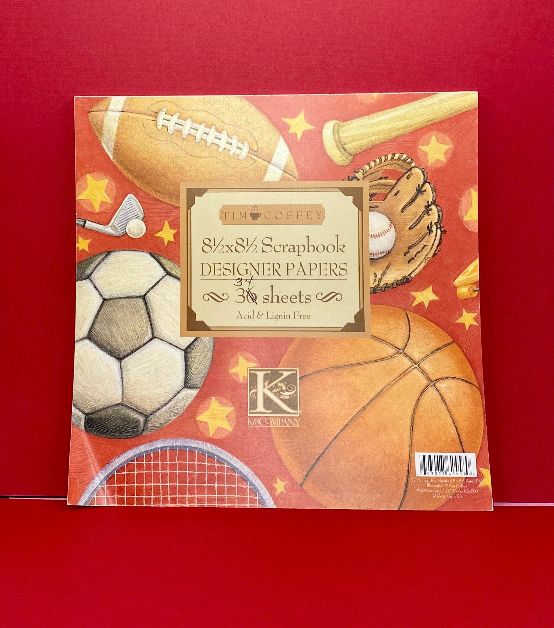 Tim Coffey 81/2x81/2 Scrapbook Designer Papers 34 hojas - Etsy España