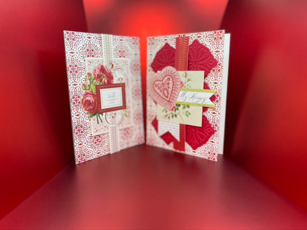 Angel Diva Set of Two 3D Handmade hello Love and My Honey Greeting ...
