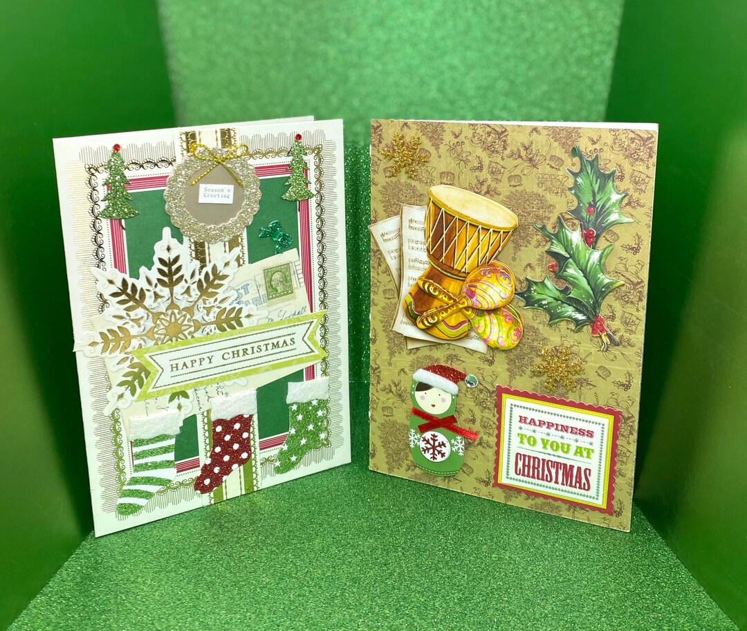 Angel Diva 3D Set of Two Christmas Cards, One of a Kind Handmade - Etsy
