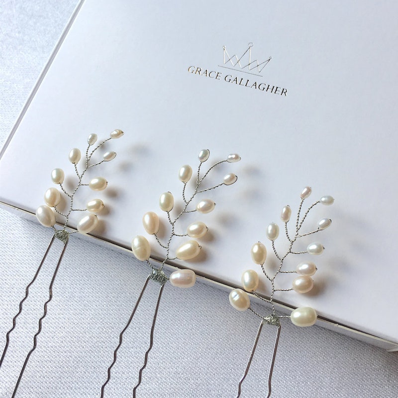 Pearl Hair Accessory - Etsy