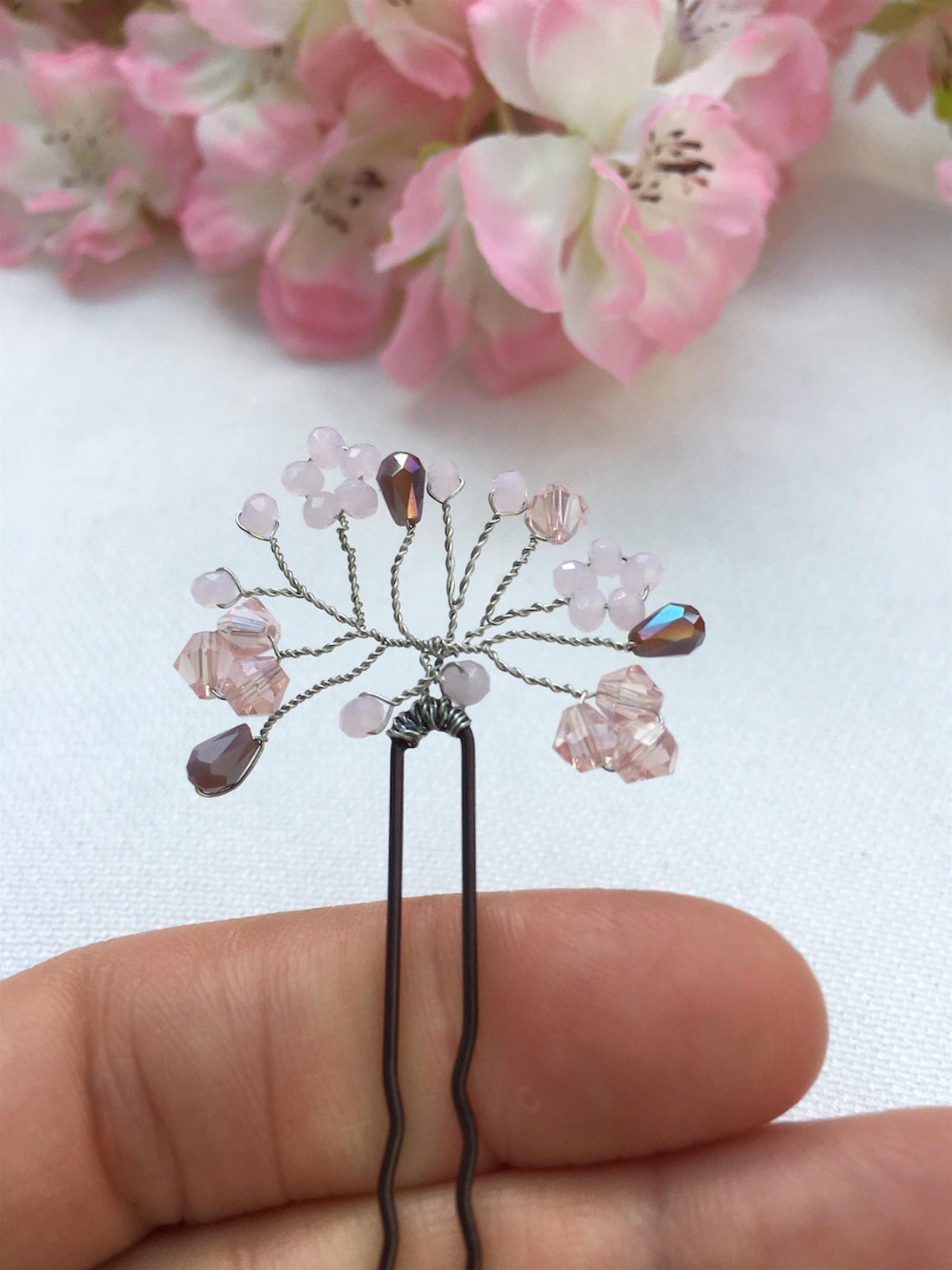 Flower Hair Pins Flower Girl Hair Pins Cherry Blossom Hair - Etsy UK