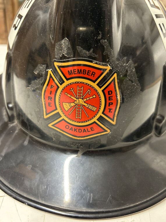 Vintage Oakdale fireman’s Helmet, Hard hat, firefight… - Gem