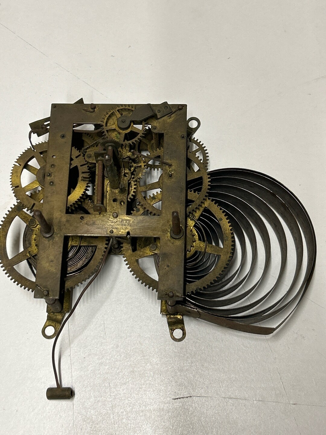 Antique Ingraham Clock, Mechanical Mechanism , Steampunk, Clock Parts ...