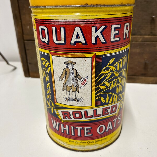 Quaker Oats Tin - Etsy
