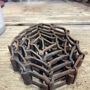 Vintage Industrial Square Link Chain. Farm Rusty Farm Chain. Aprx 70 ...