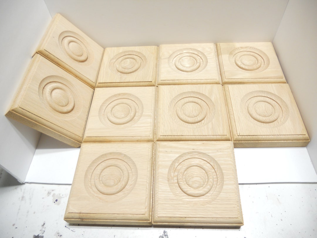 Victorian Oak Corner Trim Rosettes 10--4 3/4 - Etsy