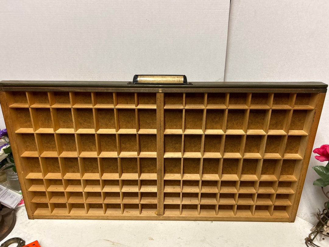 Vintage Printer Drawer, Wall Display, Letterpress Cabinet, cleaned - Etsy