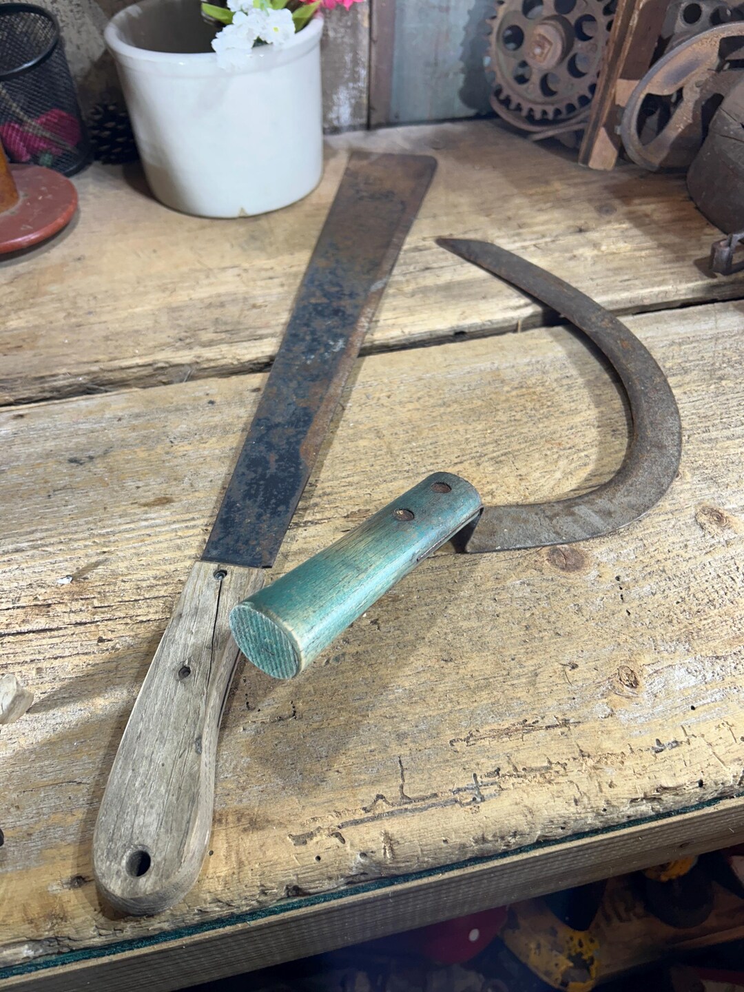 Vintage , Sythe, Syth , Grim Reaper, Farm Salvage, , Corn Knife - Etsy