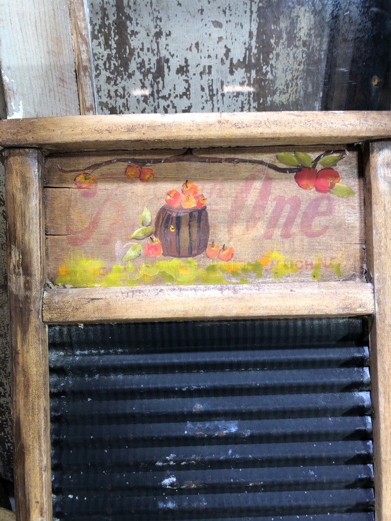 Vintage Washboard Repurpose. Reuse. Farmhouse Magnet Board - Etsy
