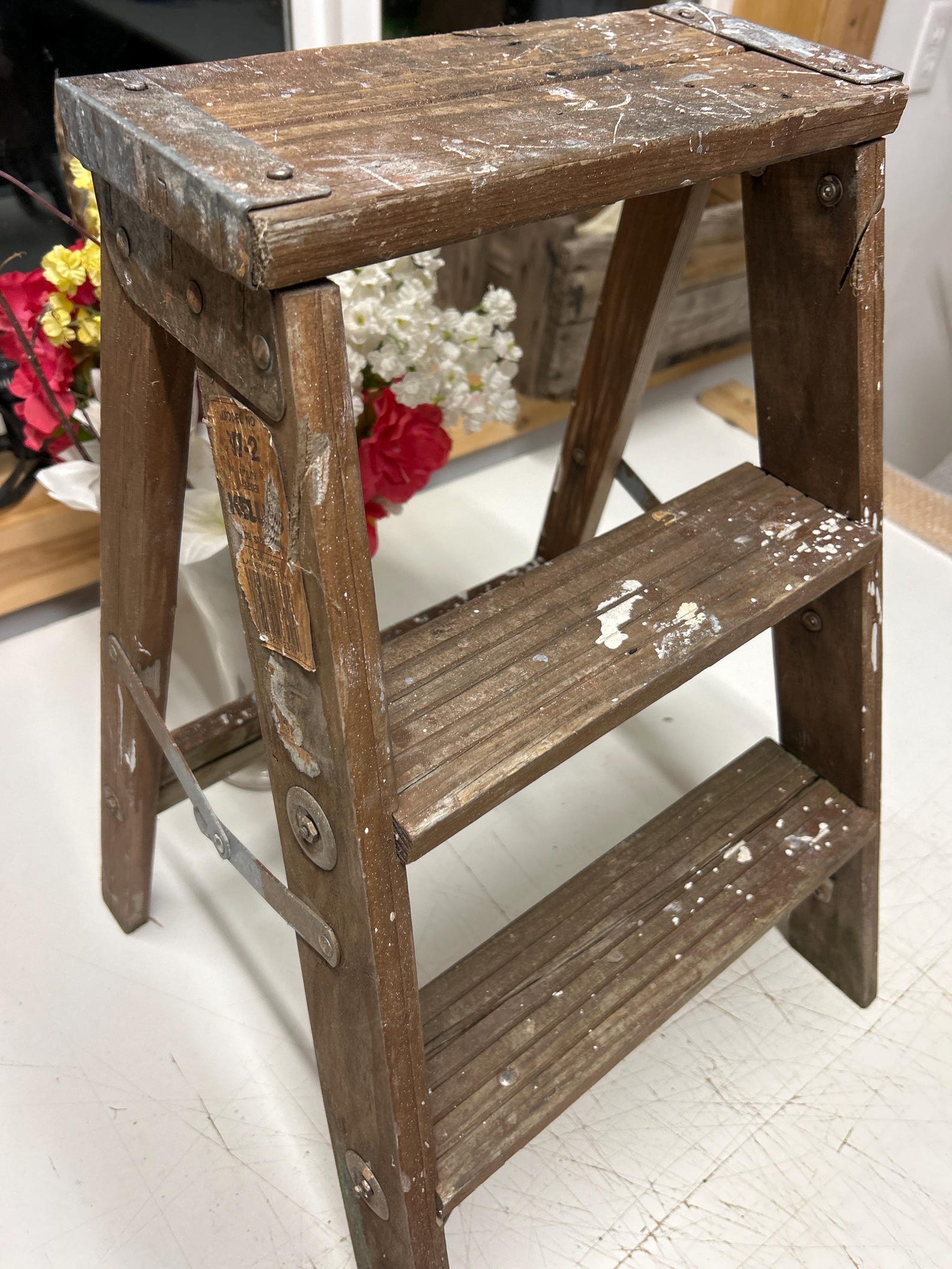 Vintage Step Ladder. Repurpose. Reuse. Plant Stand - Etsy