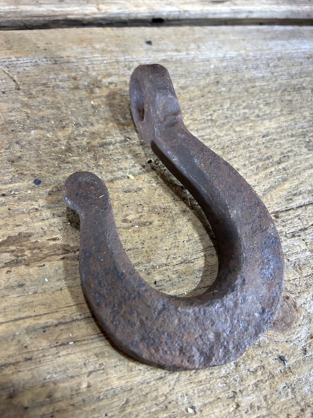 Vintage Industrial Salvage Hook, Steampunk, Metal Forged, Blacksmith ...