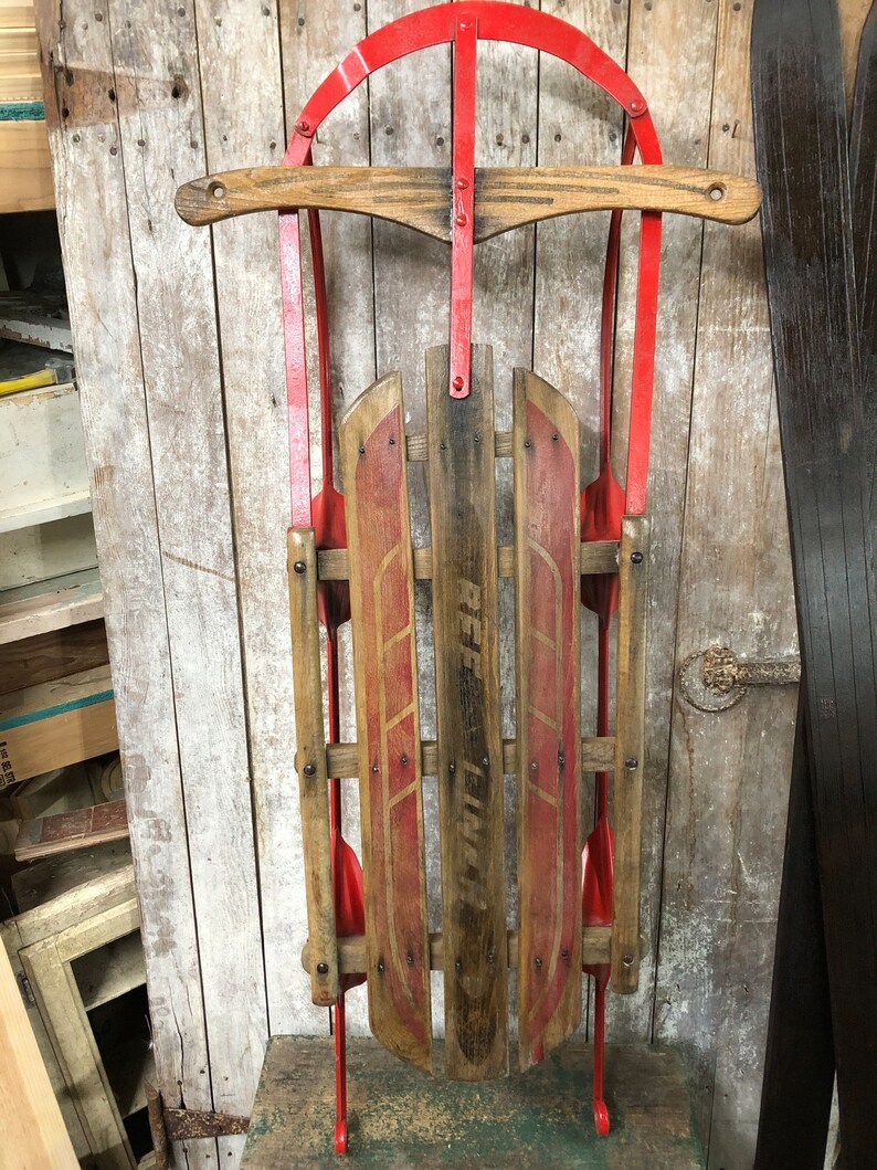 Vintage Snow and Ice Sled Old Country Use for Christmas - Etsy