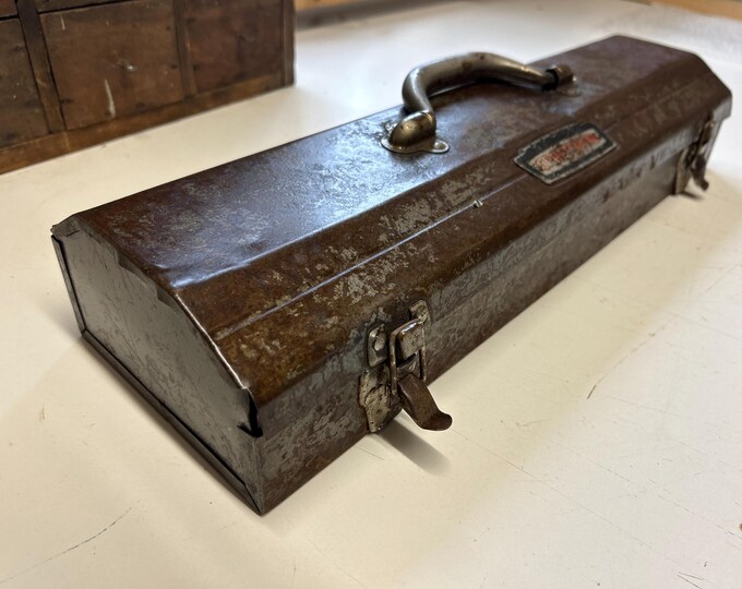 Metal Tool Box, Craft Box, Cleaned, Metal Craftsman - Etsy