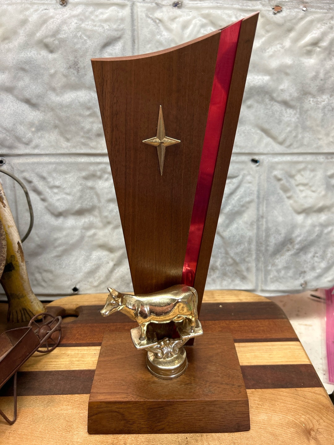 Cow Trophy, Farmer, Farming , 4-H FARMHOUSE DECOR - Etsy