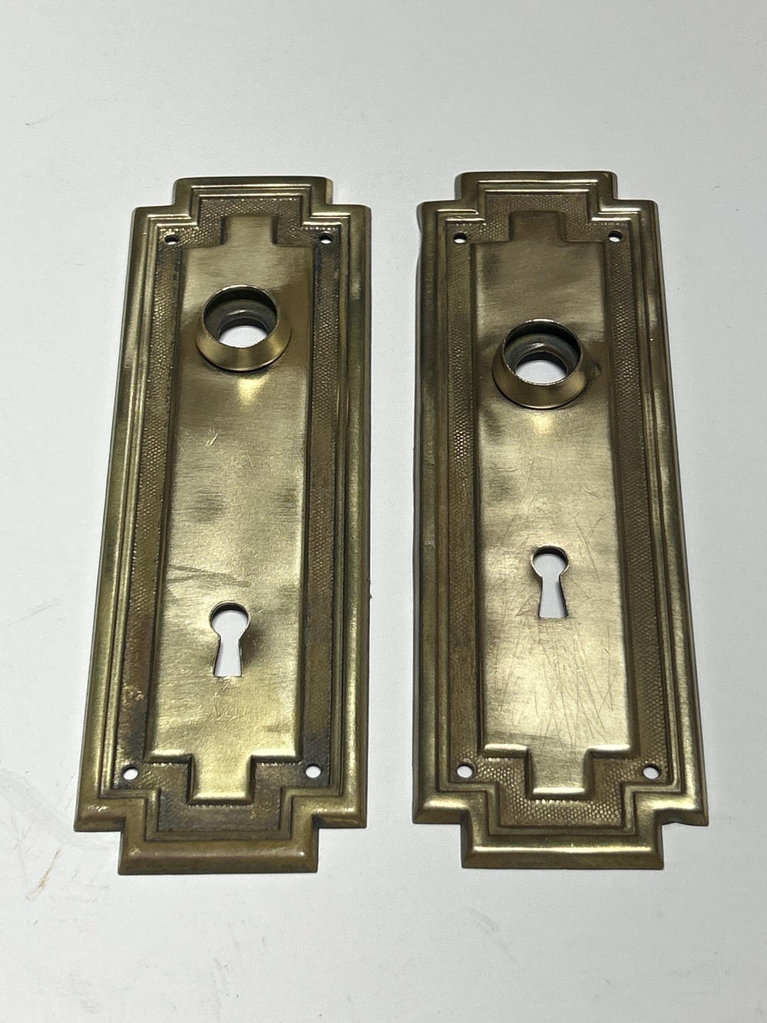 Victorian Brass Base Plate Door Knob, Door Handles Back Plate - Etsy
