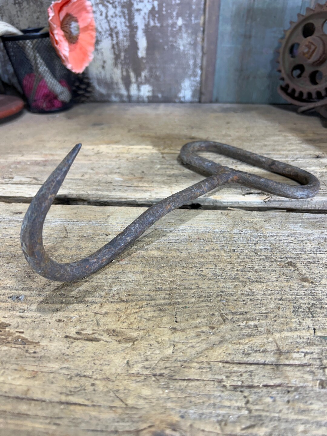 Forged Primitive Hay Hook, Bale Hook , Meat Hook. Straight From the ...