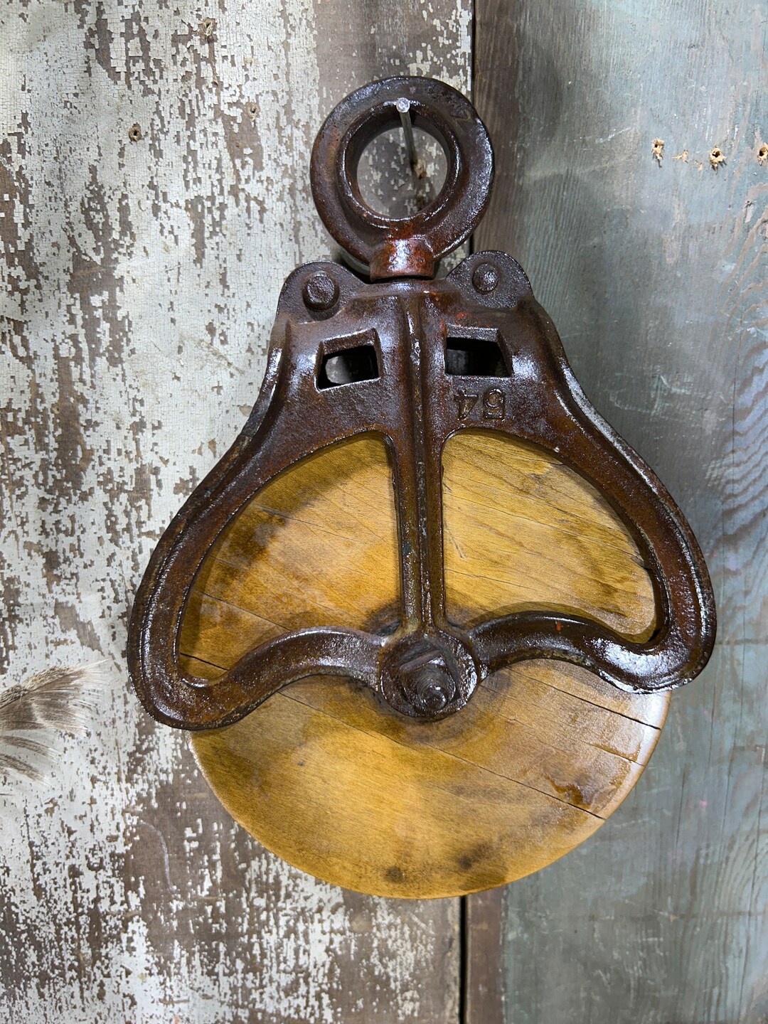 Vintage Barn Rope Pulley ,industrial Salvage, Farm Salvage. Pulley.. - Etsy