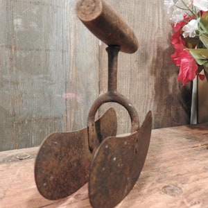 Primitive Wood Handle Two Blade Food Chopper - Etsy