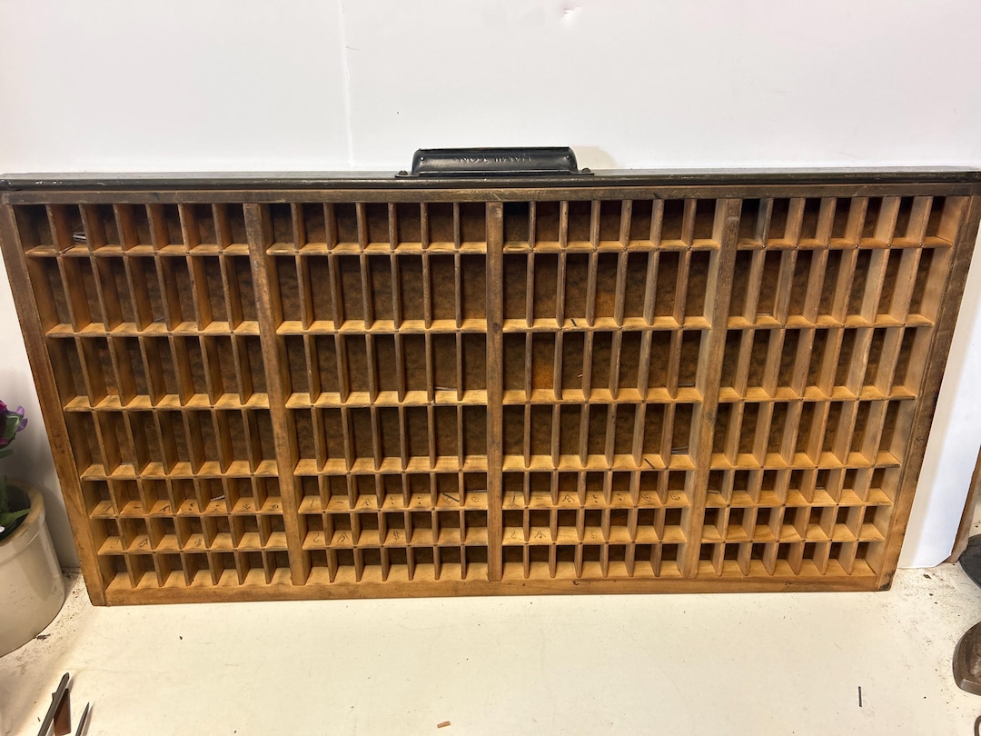 Letter Press Tray/printer Drawer. Cleaned, Wood Display - Etsy