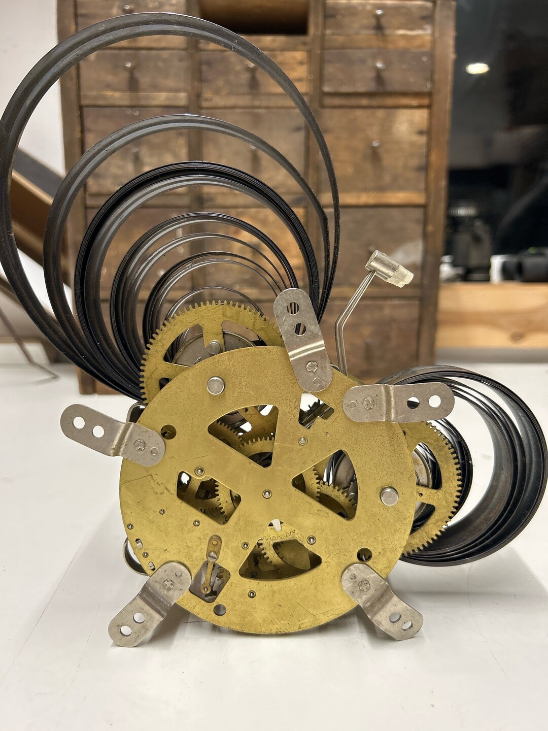 Antique Clock, Mechanical Mechanism , Steampunk, Clock Parts, Brass ...