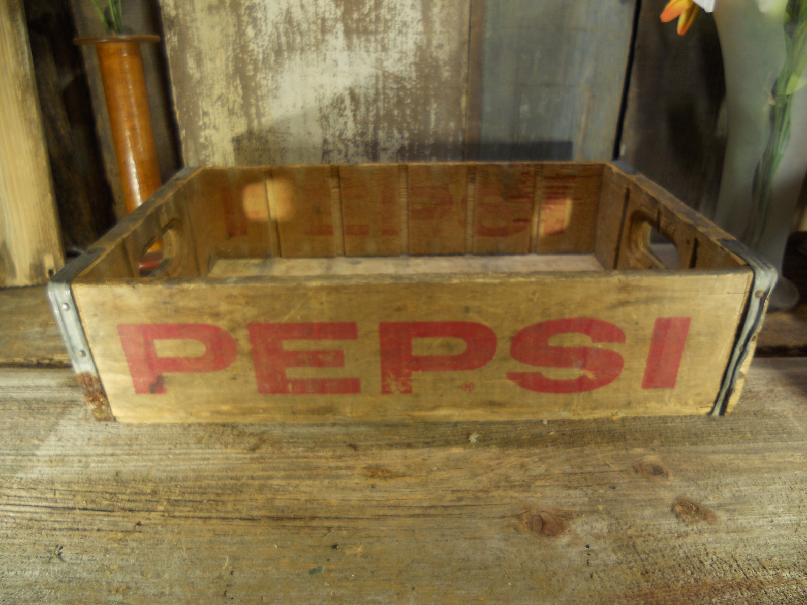 Vintage Pepsi Cola Crate. Wooden Box.. Mpls - St. Paul. Wood Pop Crate ...