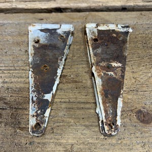 Vintage Antique Rusty Architectual Salvage Door Gate Barn Hinges. Pair ...